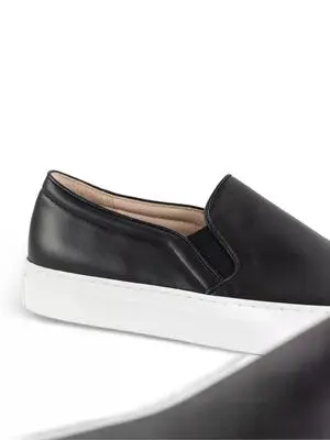 BRIGHTWAY Slip-on Smooth Grain Leather Sneakers