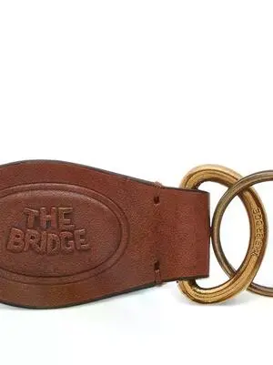 THE BRIDGE Embossed Leather Logo Keyring