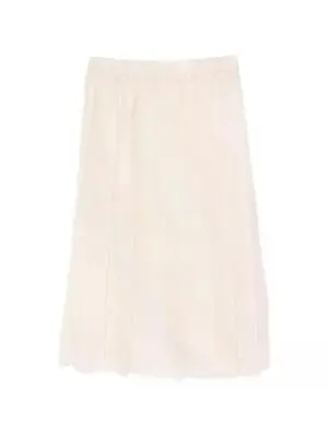 Fabiana Filippi Pleated Semi-sheer Midi Skirt