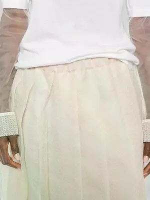 Fabiana Filippi Pleated Semi-sheer Midi Skirt