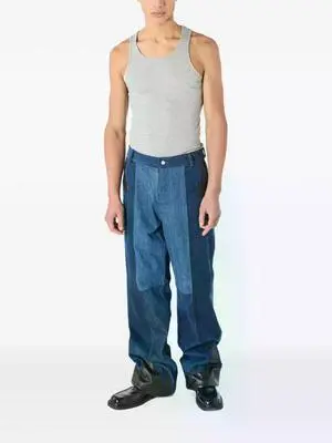 MARINE SERRE Wide-leg Jeans