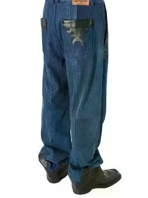 MARINE SERRE Wide-leg Jeans