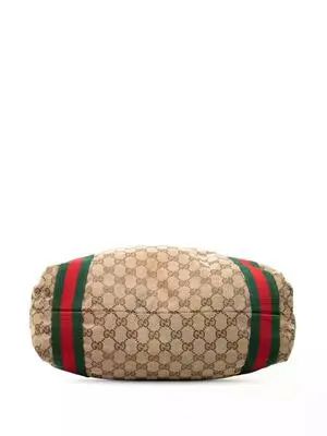 Gucci Gg Canvas Web Tote Bag
