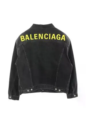 Balenciaga Logo-embroidered Denim Jacket