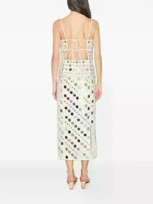 Tory Burch Mirror-embellished Cotton Dress