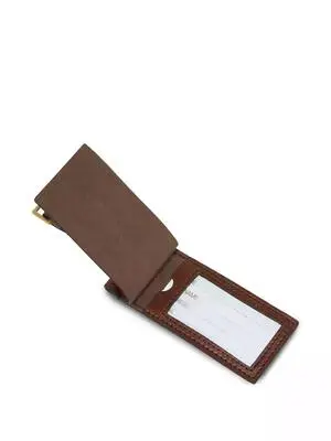 THE BRIDGE Lyfe-style Logo-print Leather Luggage Tag