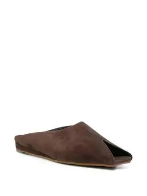 BIANCADI Suede Peep-toe Sandals