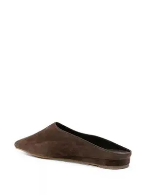 BIANCADI Suede Peep-toe Sandals