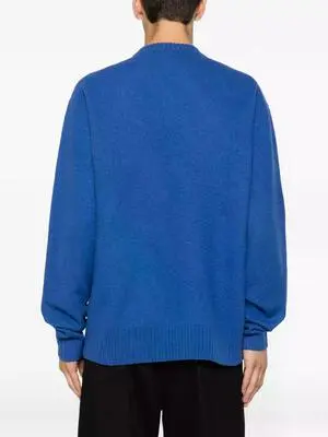JIL SANDER Ribbed-knit Trim Wool Sweater
