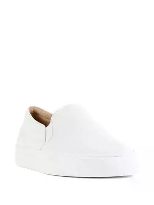BRIGHTWAY Leather Slip-on Sneakers - White