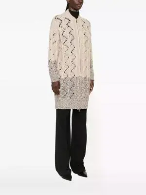 Fabiana Filippi Open-knit Zip-up Cardigan