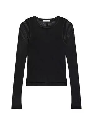 Helmut Lang Mesh Panel T-shirt