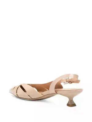 KEYS Crossover-strap Slingback Pumps