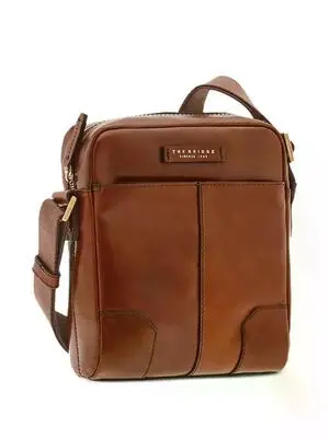 THE BRIDGE Vespucci Leather Messenger Bag - Brown