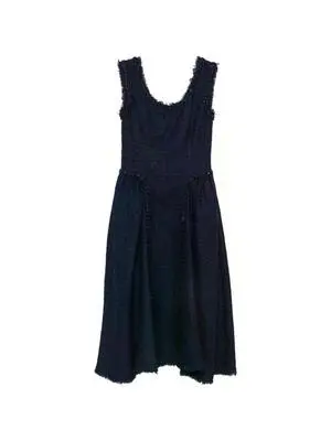 SELF-PORTRAIT Bouclé Midi Dress