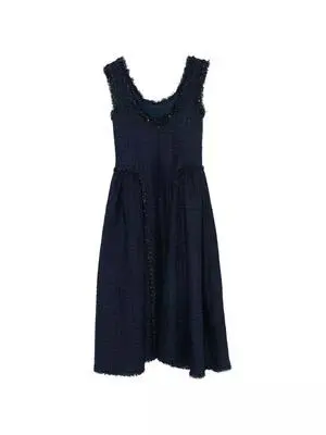 SELF-PORTRAIT Bouclé Midi Dress
