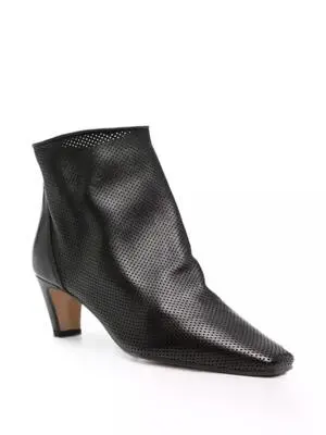 BIANCADI Perforated Leather Ankle Boots