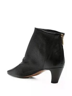 BIANCADI Perforated Leather Ankle Boots