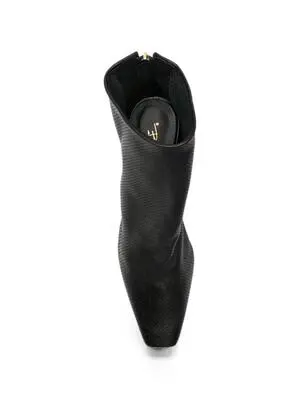 BIANCADI Perforated Leather Ankle Boots
