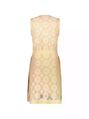 Moschino Lace Overlay Sleeveless Mini Dress