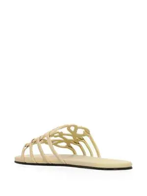 Loewe Petal Anagram Strass Sandals