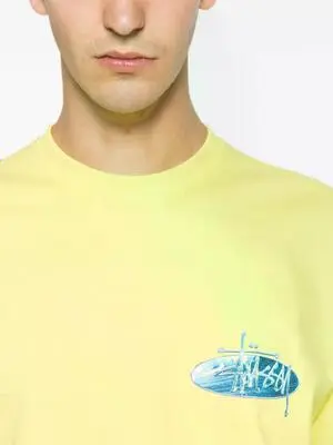 StÜssy Wave Oval Logo T-shirt