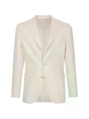 Eleventy Single-breasted Peak-lapel Blazer - Neutrals