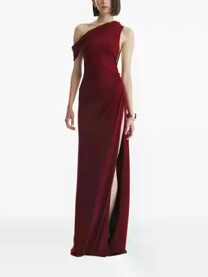 2310 STUDIO One-shoulder Draped Maxi Dress