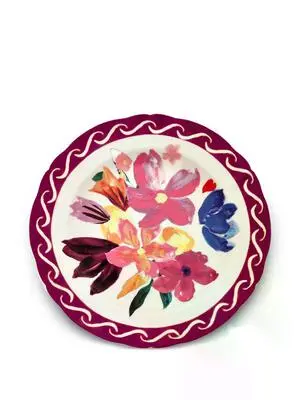 BITOSSI HOME Floral-print Scalloped-edge Plates