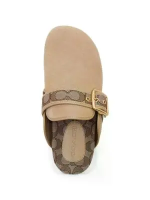 COACH Monogram Pattern Mules