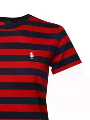Polo Ralph Lauren Striped Embroidered Logo T-shirt