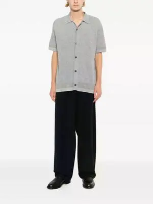 Brioni Waffle-knit Short-sleeve Shirt