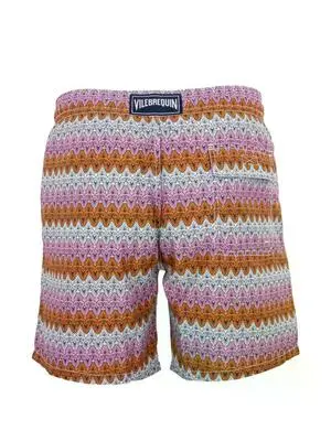 MARY KATRANTZOU Geometric Print Swim Shorts