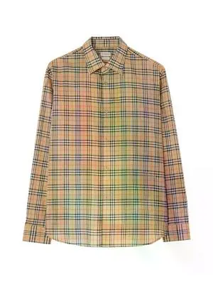 Burberry Relaxed-fit Check Cotton Shirt - Neutrals
