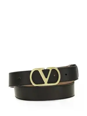 Valentino Garavani Vlogo Signature Reversible Belt - Black