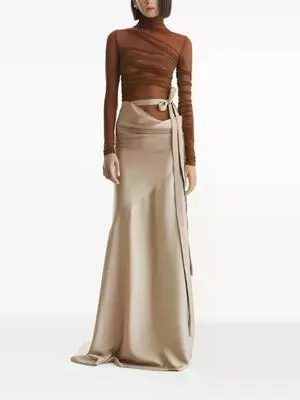 2310 STUDIO Ruched Sheer Top