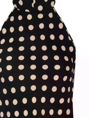 OUD PARIS Halterneck Polka-dot Top