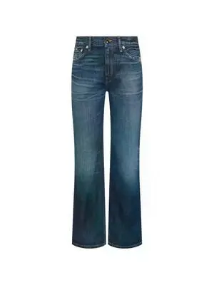 HAIKURE Faded Whiskered Jeans - Blue