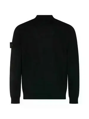 Stone Island Logo-patch Polo Shirt - Black