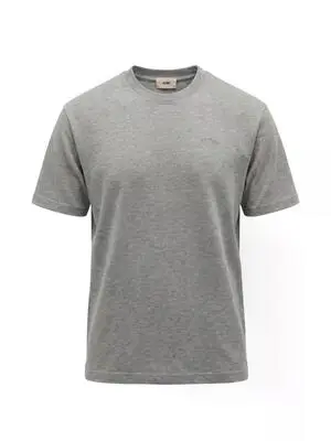 AUTRY Logo-embroidered T-shirt - Grey