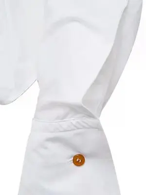 VIVIENNE WESTWOOD Draped Orb-embroidered Shirt