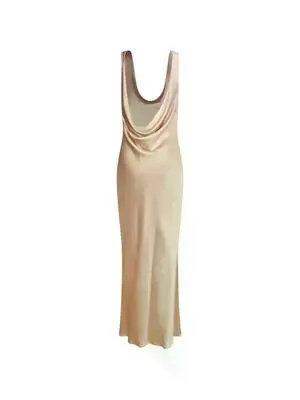 BLANCA VITA Maxi Cowl-back Sleeveless Dress