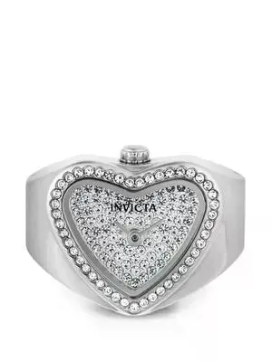 INVICTA Heart-shaped Crystal-embellished Watch - Silver