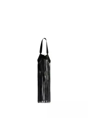 Khaite Nano Lotus Fringed Tote Bag - Black