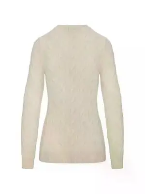 Ralph Lauren Sand Beige Cashmere Cable Knit Sweater - Neutrals