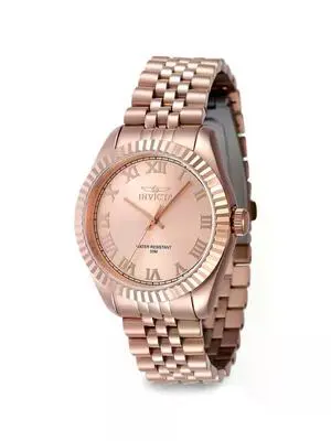 INVICTA Specialty 36mm Fluted Bezel Watch - Pink