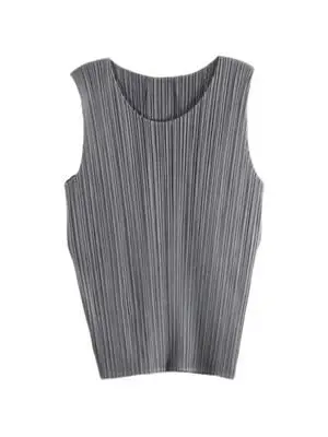 Issey Miyake Sleeveless Pleated Top