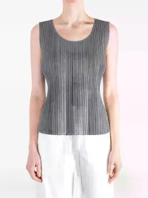 Issey Miyake Sleeveless Pleated Top