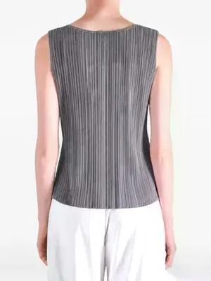 Issey Miyake Sleeveless Pleated Top
