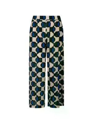 Max Mara Geometric Print Palazzo Pants